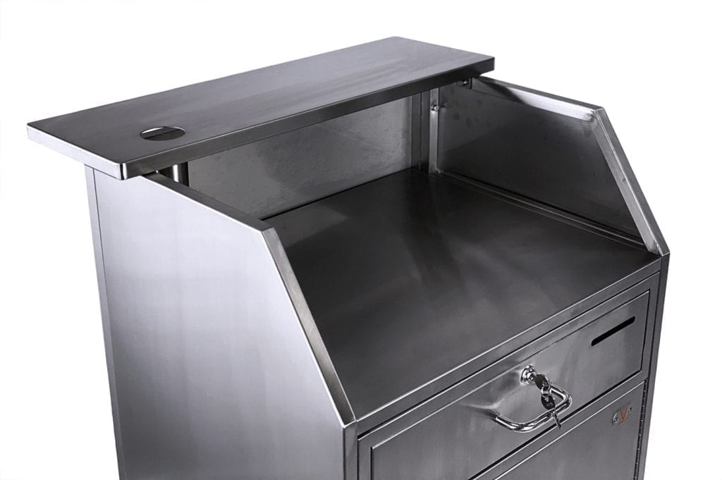 Stainless Steel Transaction Counter - The Valet Spot